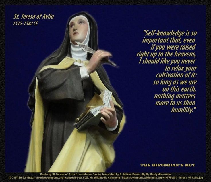 Teresa van Avila: Zelfkennis is zo belangrijk ...